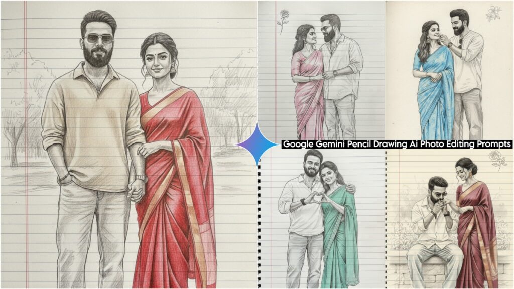 Top 10 Best Google Gemini Pencil Drawing Ai Photo Editing Prompts With ...